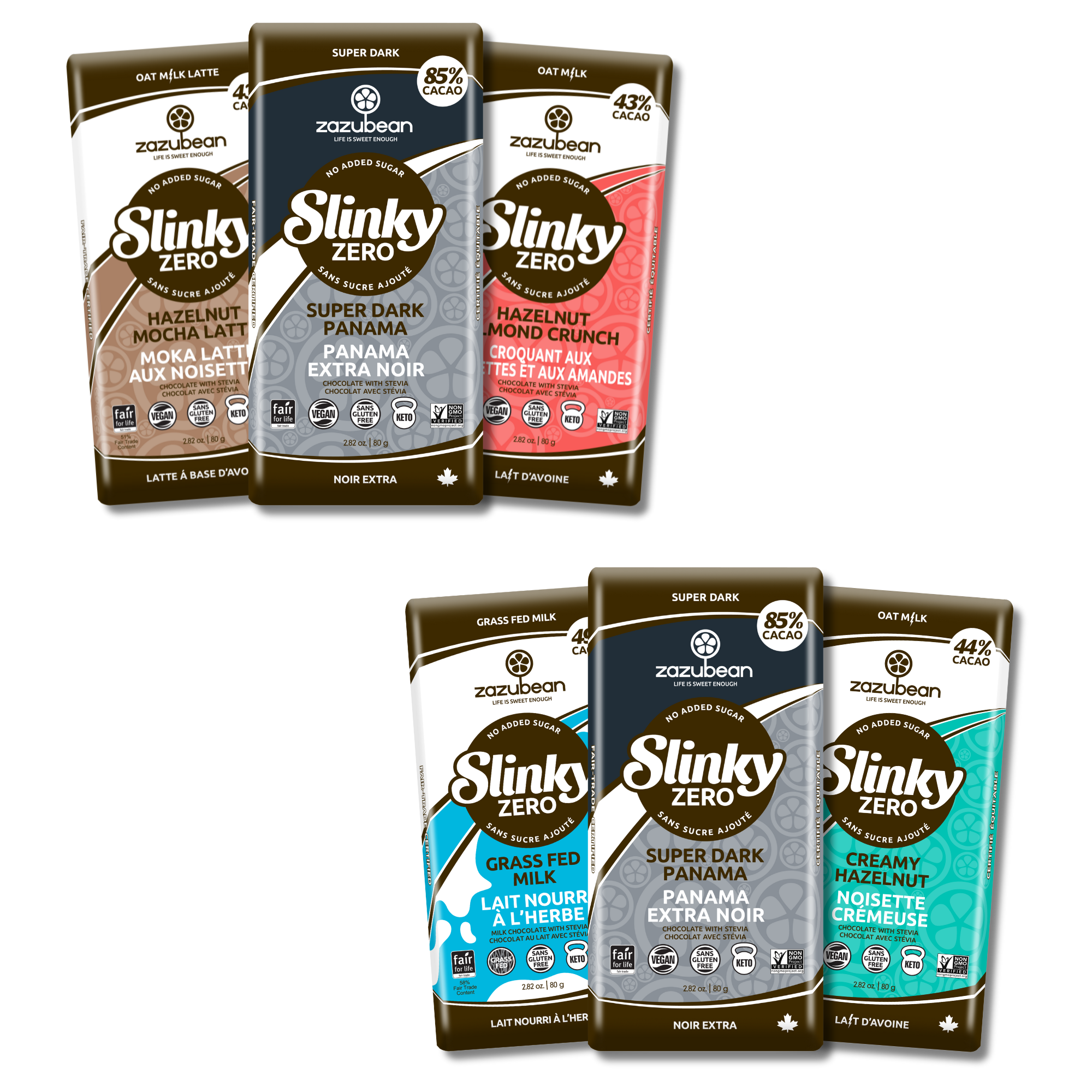 SLINKY Variety Pack – Zazubean Organic Chocolates