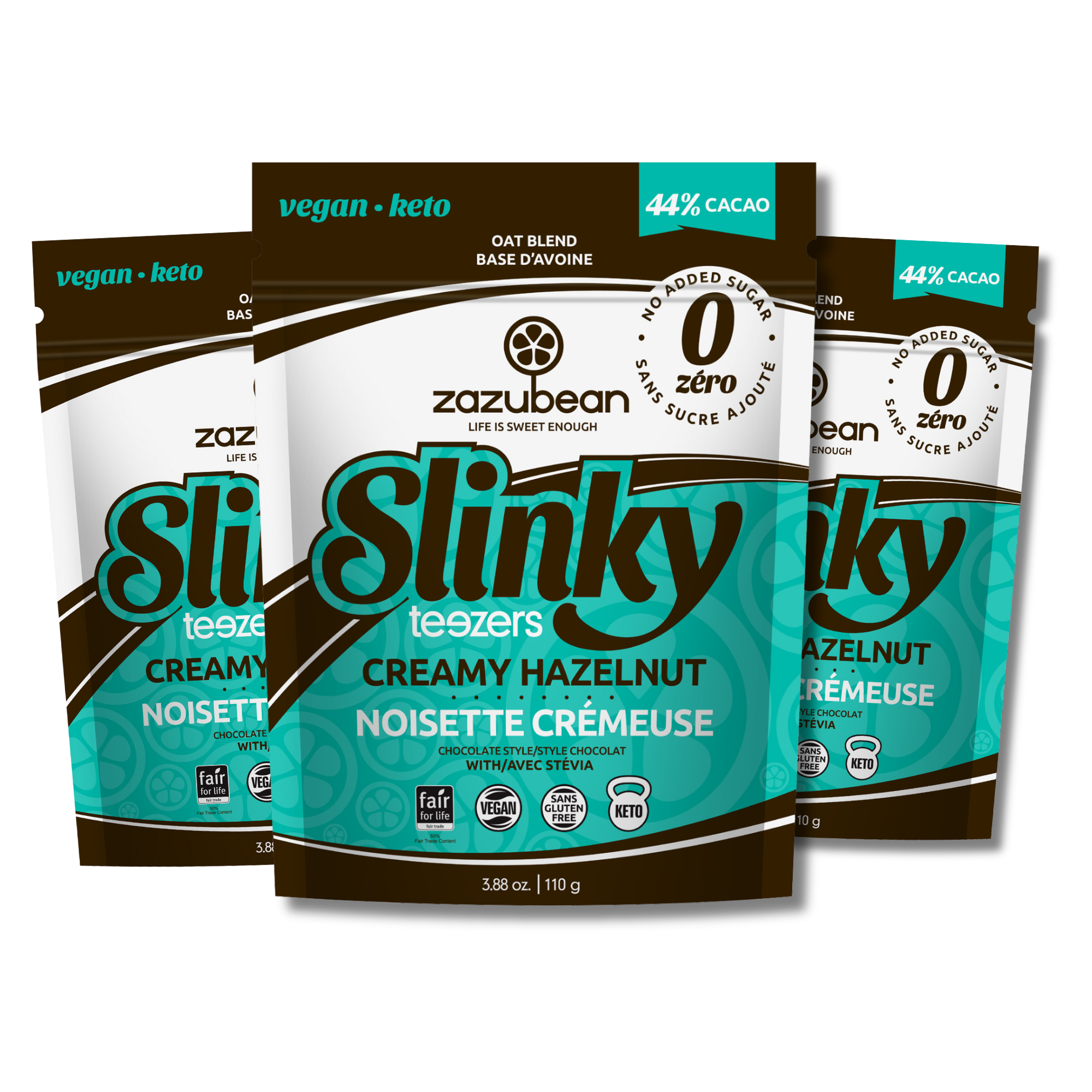 SLINKY Creamy Hazelnut Teezer Pouches (110g/pouch) – Zazubean Organic ...